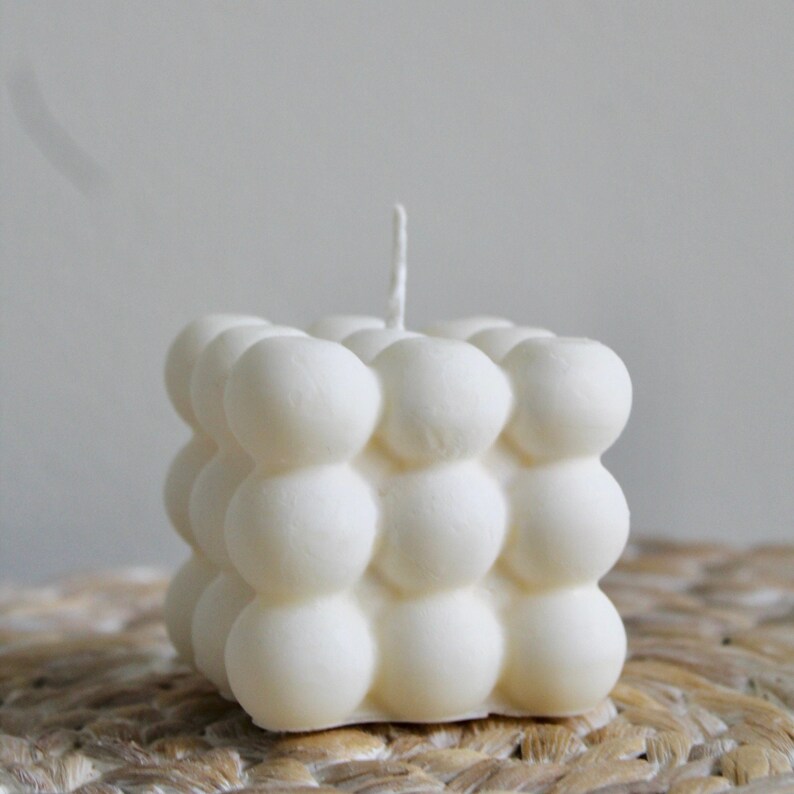 Bubble Cube Candle | Home Decor | House Warming Gift | Decorative Cute ...