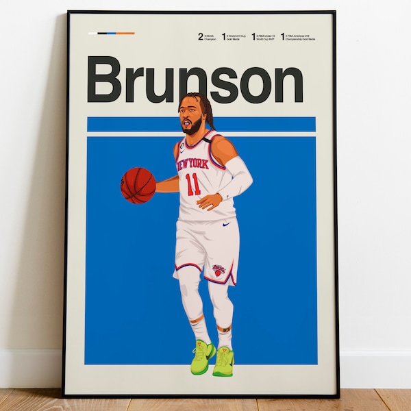 Jalen Brunson Art - Etsy
