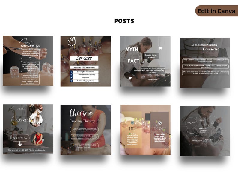 Cupping Therapy Social Media Post, Hijama Instagram Template, Cupping ...