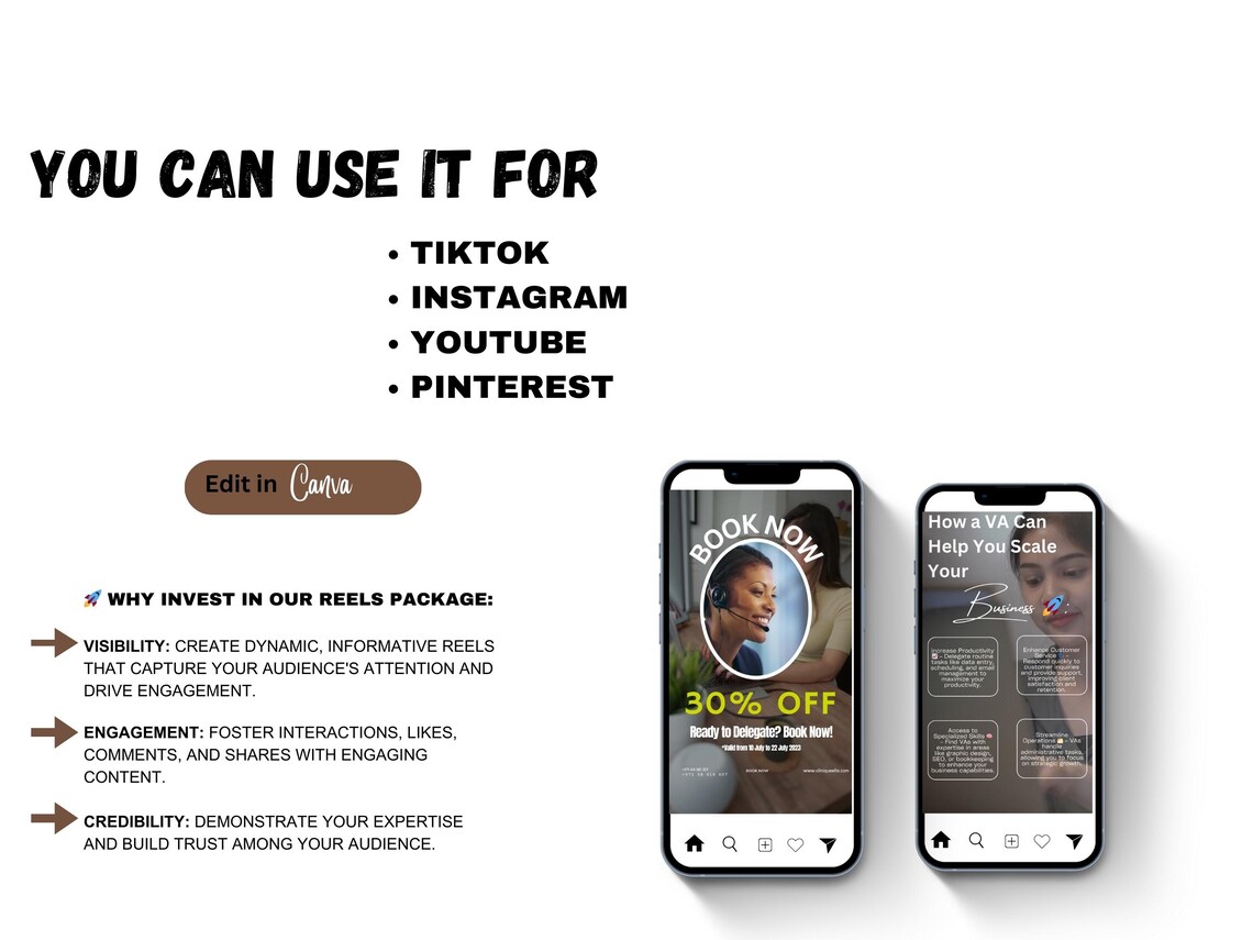 25 Virtual Assistant Instagram Reels Templates | Virtual Assistant ...