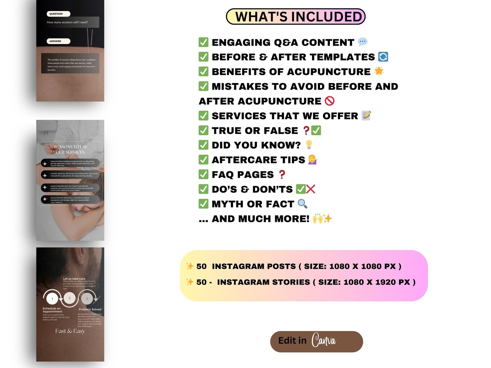 100 Acupuncture Instagram Posts | Digital Marketing | Acupuncture ...