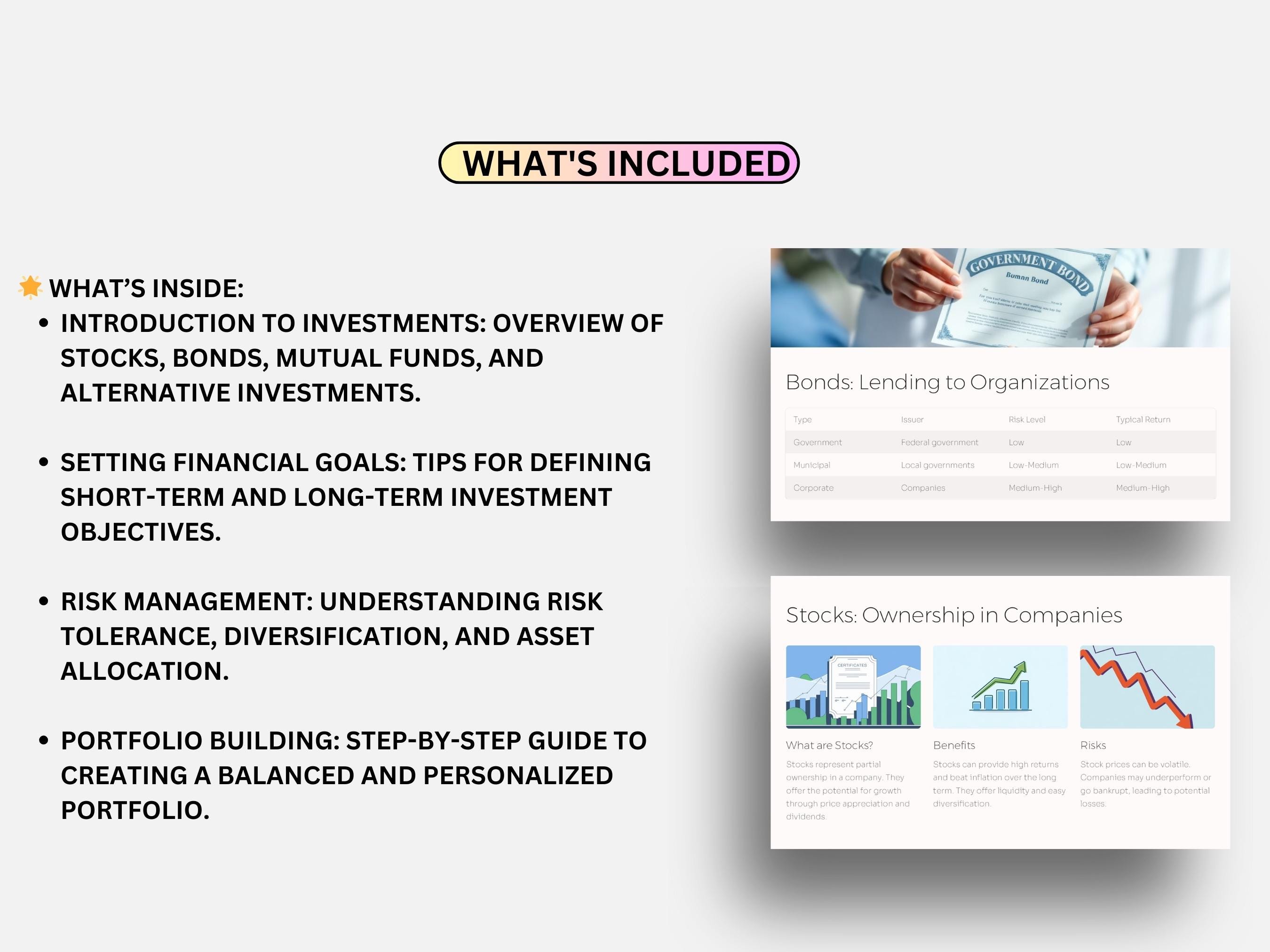 Investing 101 Powerpoint | Create a Portfolio for Financial Success ...