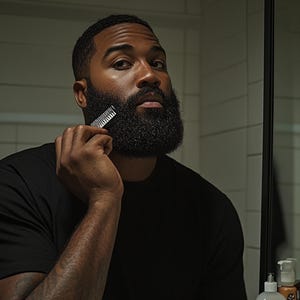 Black Men Skincare Beard Care | Stock Photography Collection | Beard ...