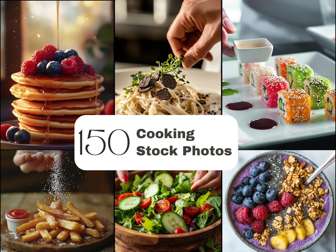 150 Cooking Stock Photo Bundle | Faceless Food Photography | Chef ...