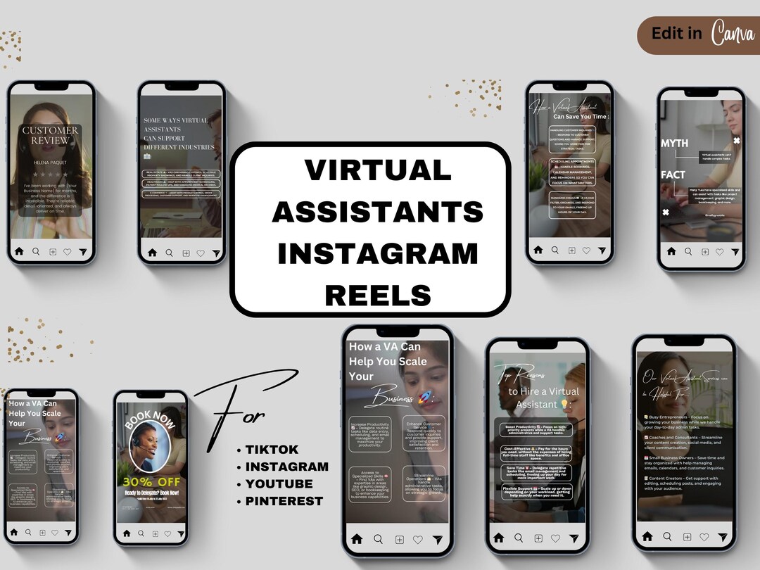 25 Virtual Assistant Instagram Reels Templates | Virtual Assistant ...