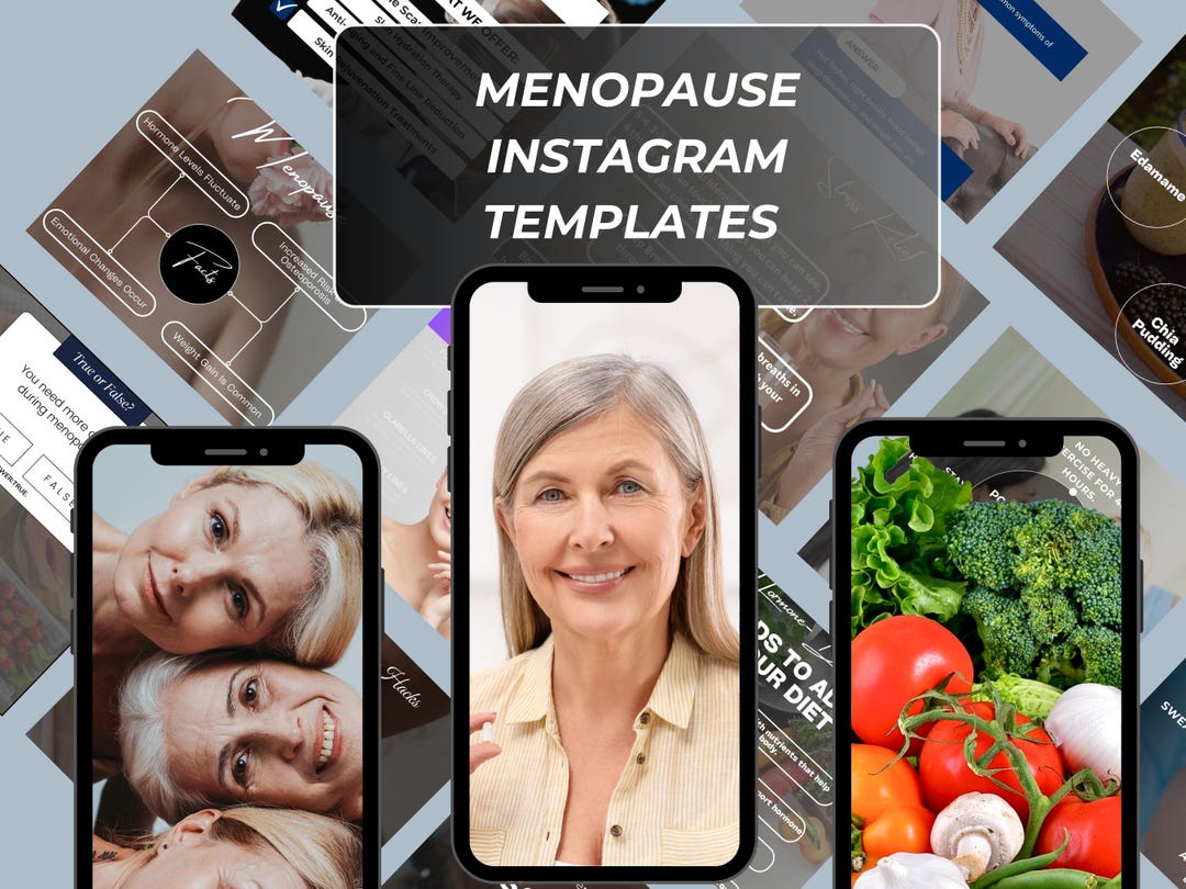Menopause Instagram Template Hormone Social Media Post Health Coach ...