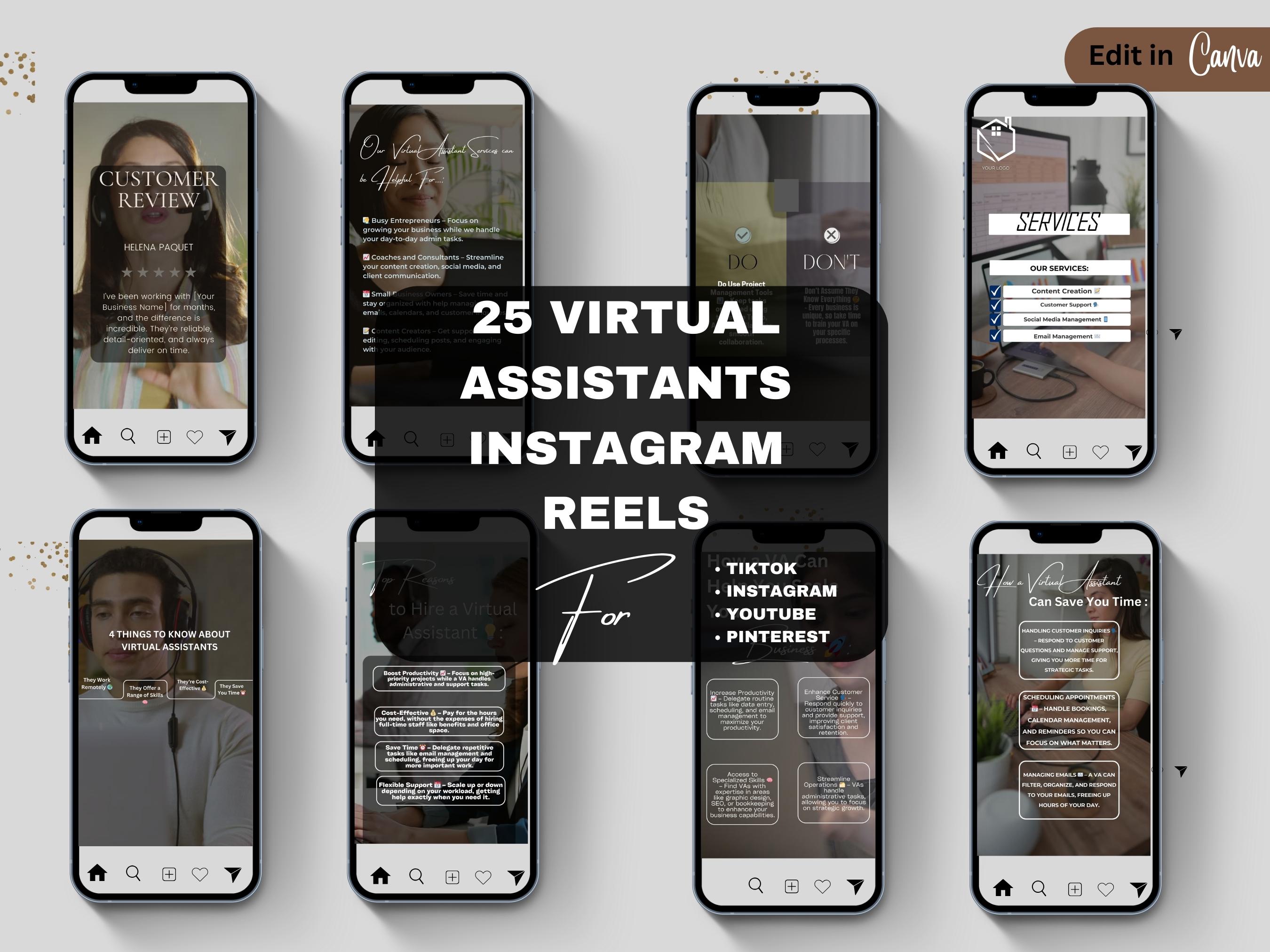 Virtual Assistant Instagram Reels Videos | Virtual Assistant Tiktok ...