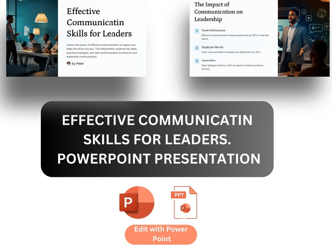 Effective Leadership Communication Powerpoint, Leadership Communication ...