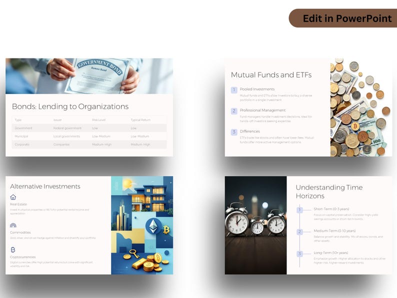 Investing 101 Powerpoint | Create a Portfolio for Financial Success ...