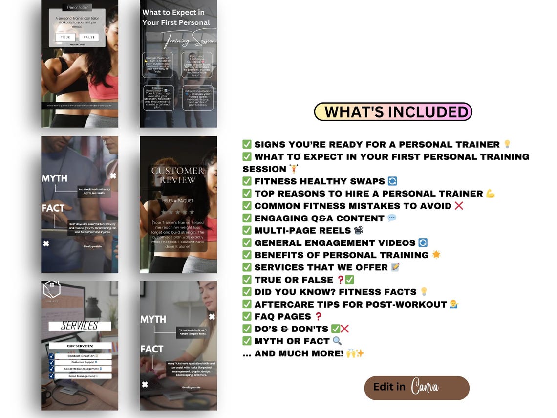 25 Fitness Coach Instagram Reels | Fitness Social Media Posts ...
