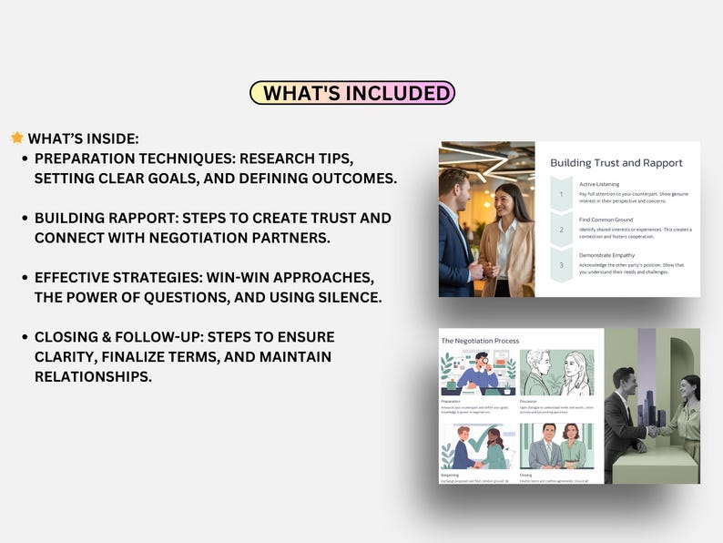 Negotiation Skills for Entrepreneurs | Powerpoint on Closing Successful ...