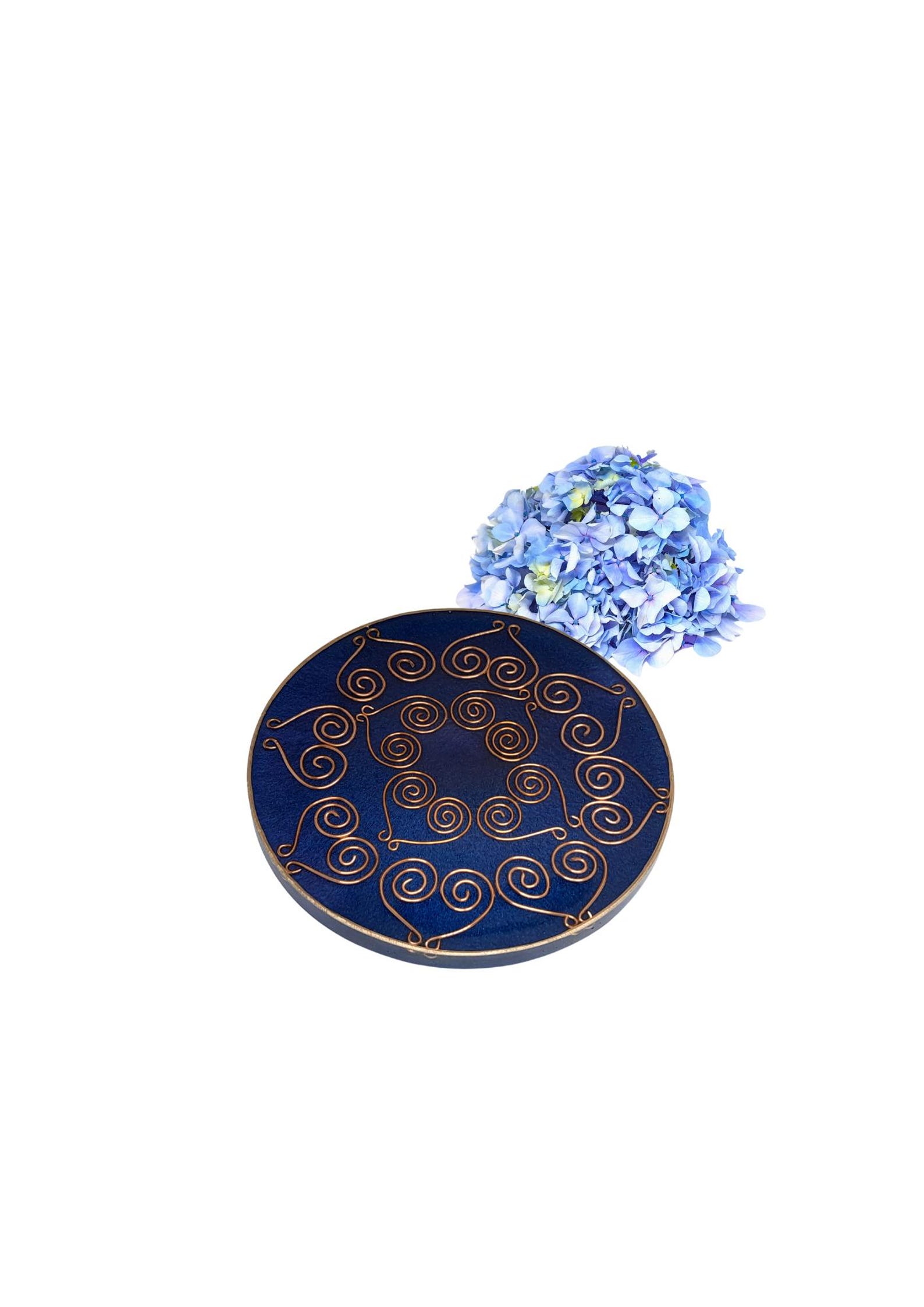 Sacred Geometry Spiral Resin Coaster, Gift for the Home, Bohemian Gift ...