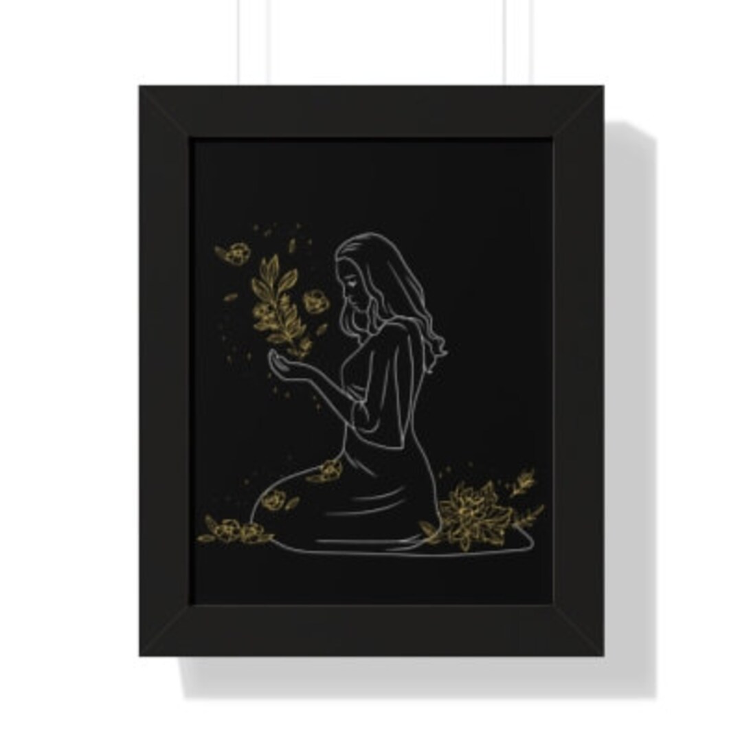 Woman Painting Instant Print for Living Room Painting of Woman Lineal ...