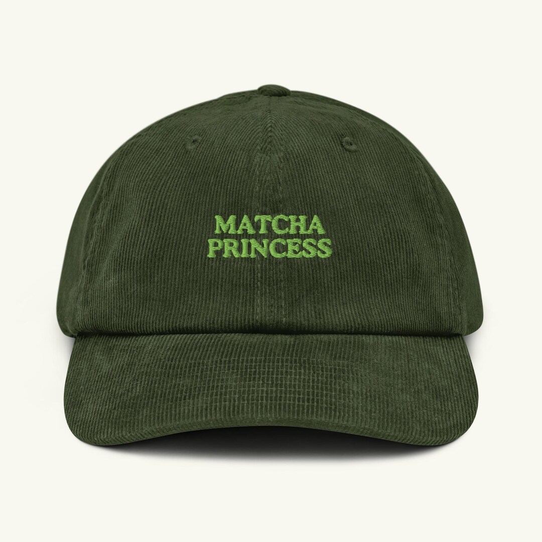 Matcha Princess Funny Hat Embroidery - Etsy
