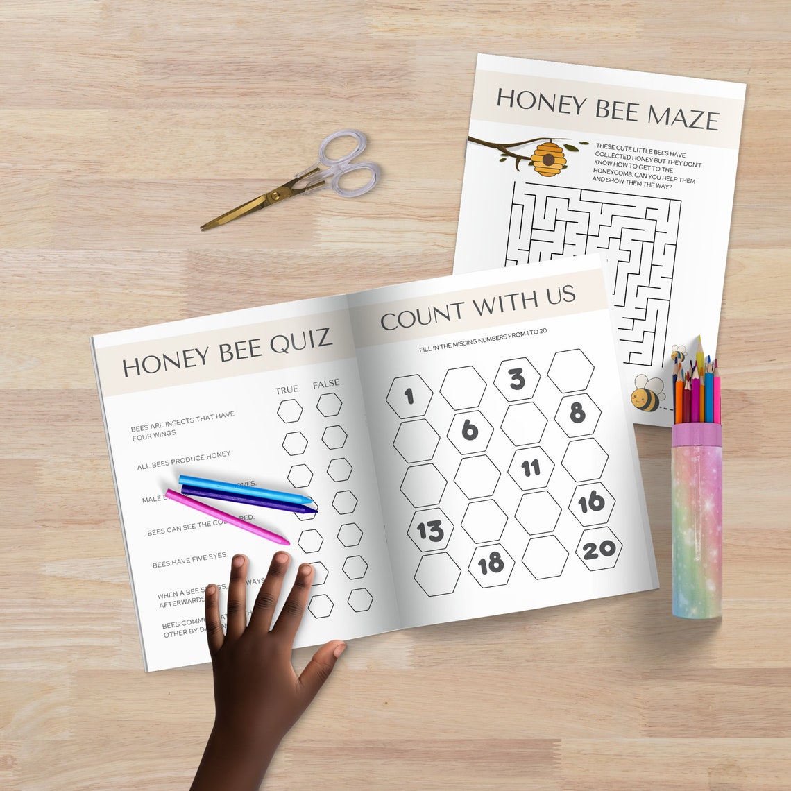Printable Honey Bee Activities/homeschool Activity Pages/printable ...