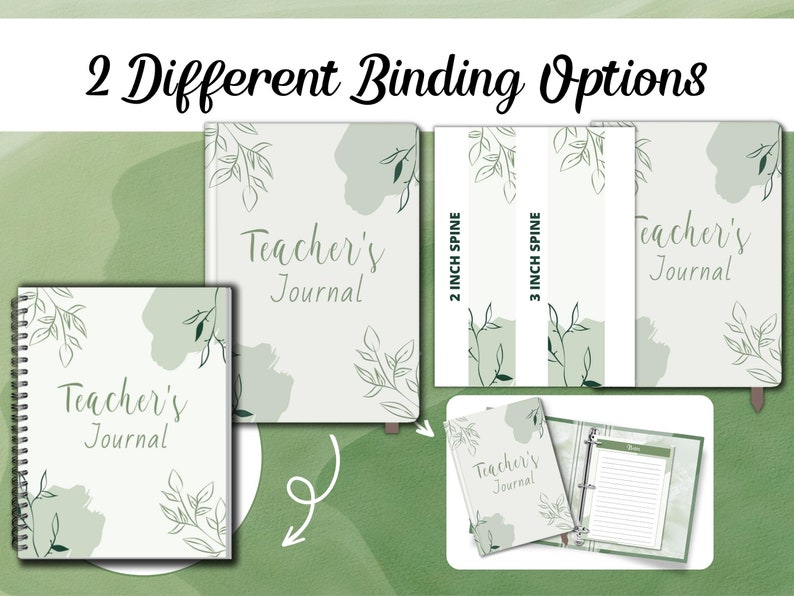 Teacher Journal Bundle Template/canva Journal Template/fully Editable ...