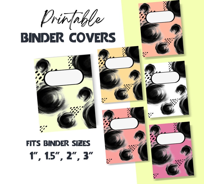 Printable Binder Covers Bundle/printable Pdf/instant Download Digital ...