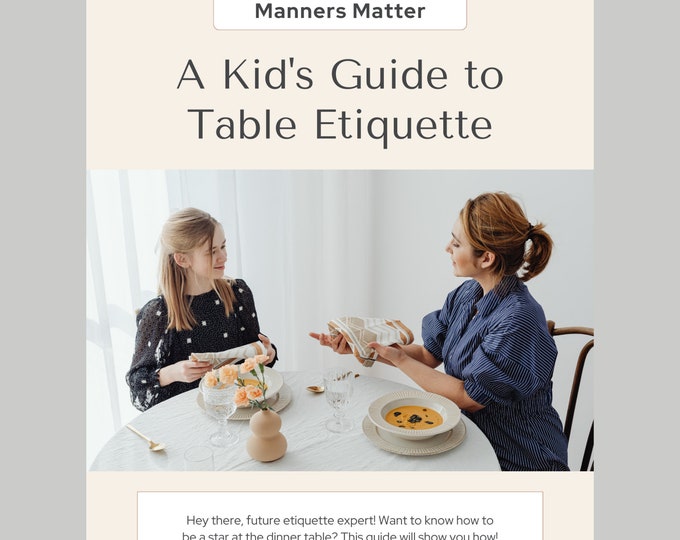 Editable Table Manners, Table Manners, Table Manners Etiquette, Habit ...