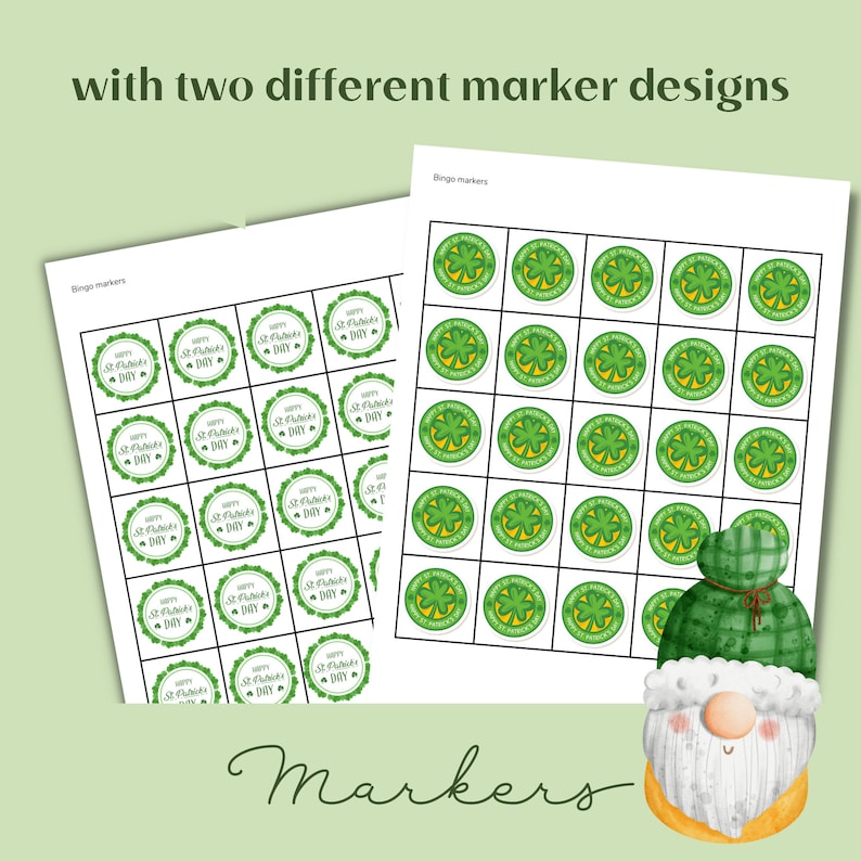 Printable Saint Patricks Day Bingo/printable Saint Patricks Day Games ...