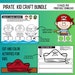 Pirate Kid's Craft Activity Bundle/printable Pdf/11-page Kids Pirate ...