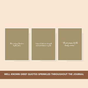 Printable Grief Journal Bundle/110-page Grief and Healing Journal ...