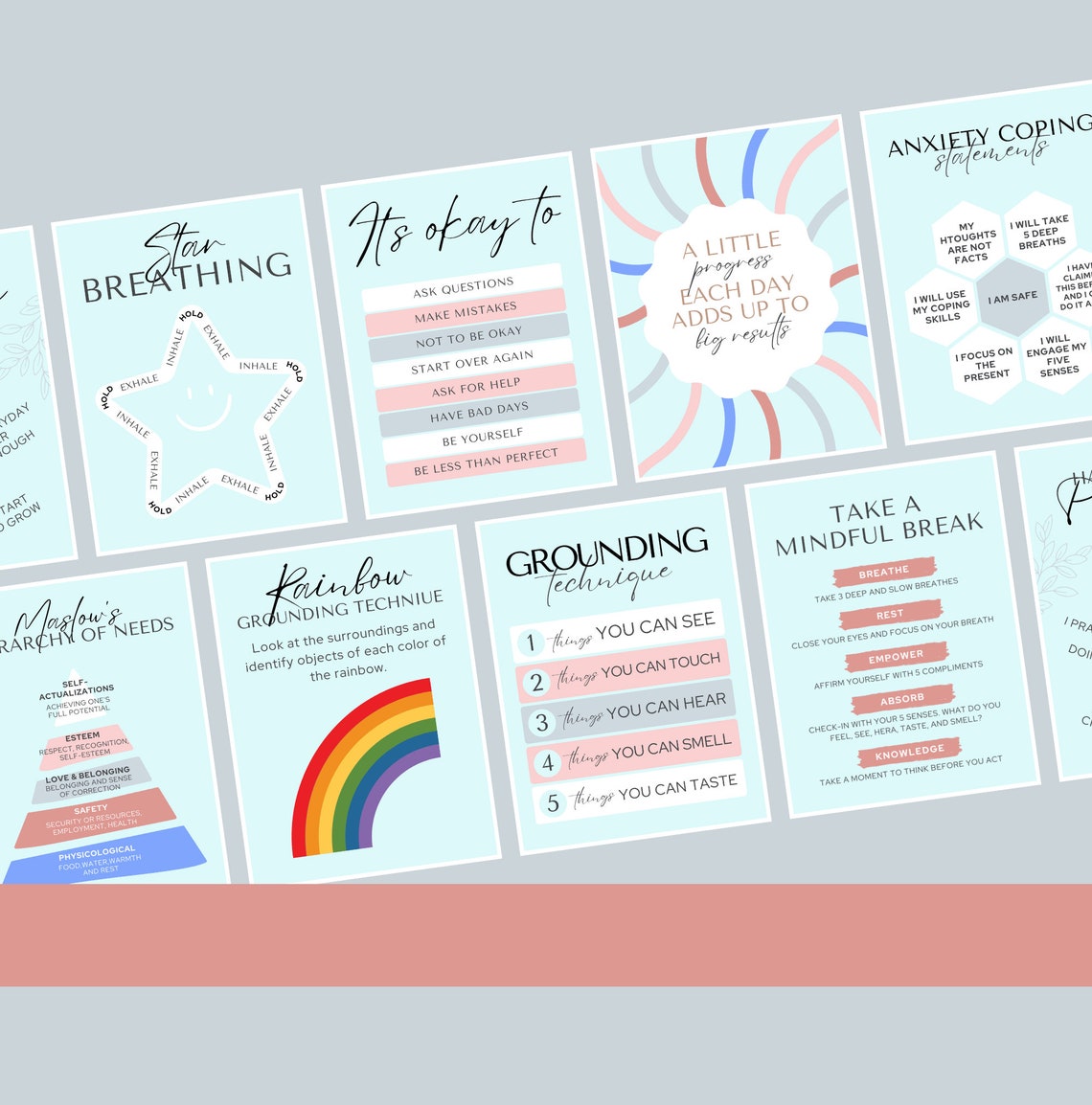 20 Printable Mental Health Posters/calming Posters for Groups ...