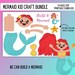 Mermaid Kid's Craft Activity Bundle/printable Pdf/9-page Kids Mermaid ...