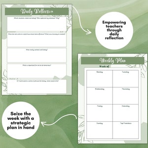 Teacher Journal Bundle Template/canva Journal Template/fully Editable ...