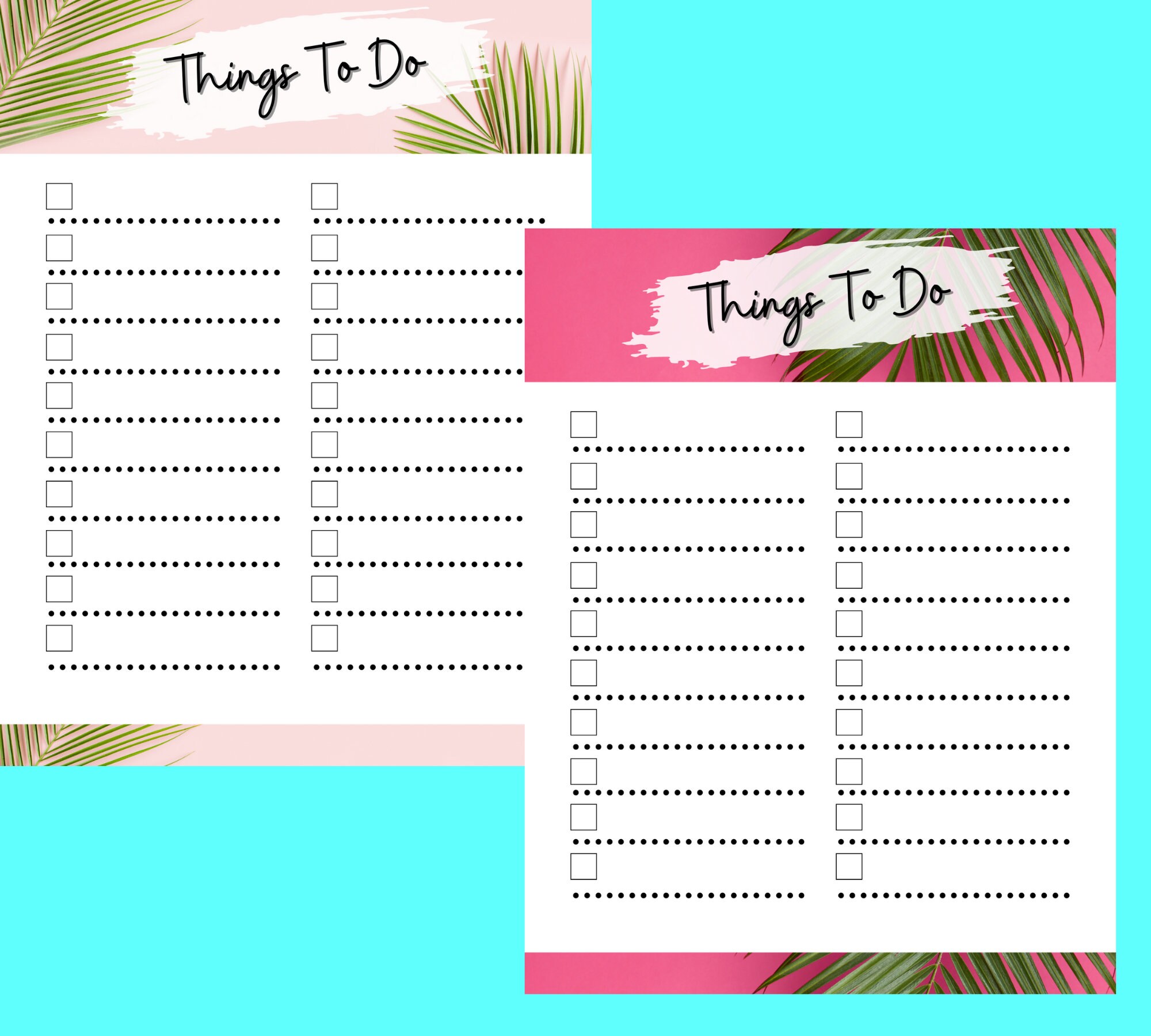 Printable to Do Lists Bundle/printable Pdf/instant Download Digital ...