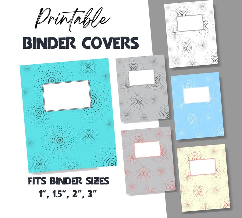 Printable Binder Covers Bundle/printable Pdf/instant Download - Etsy