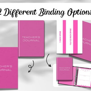 Teacher Journal Bundle Template/canva Planner Template/fully Editable ...