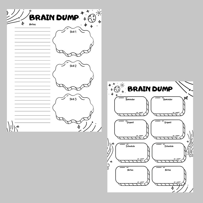 Printable Brain Dump Journal/67-page Journal/mental Health Journal ...