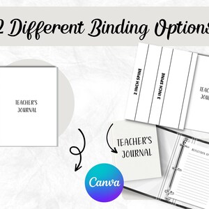 Teacher Journal Bundle Template/canva Journal Template/fully Editable ...