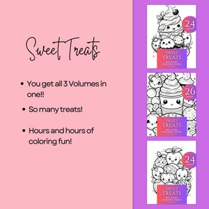 Printable Sweet Treats Coloring Books/little Boy Little Girl Coloring ...