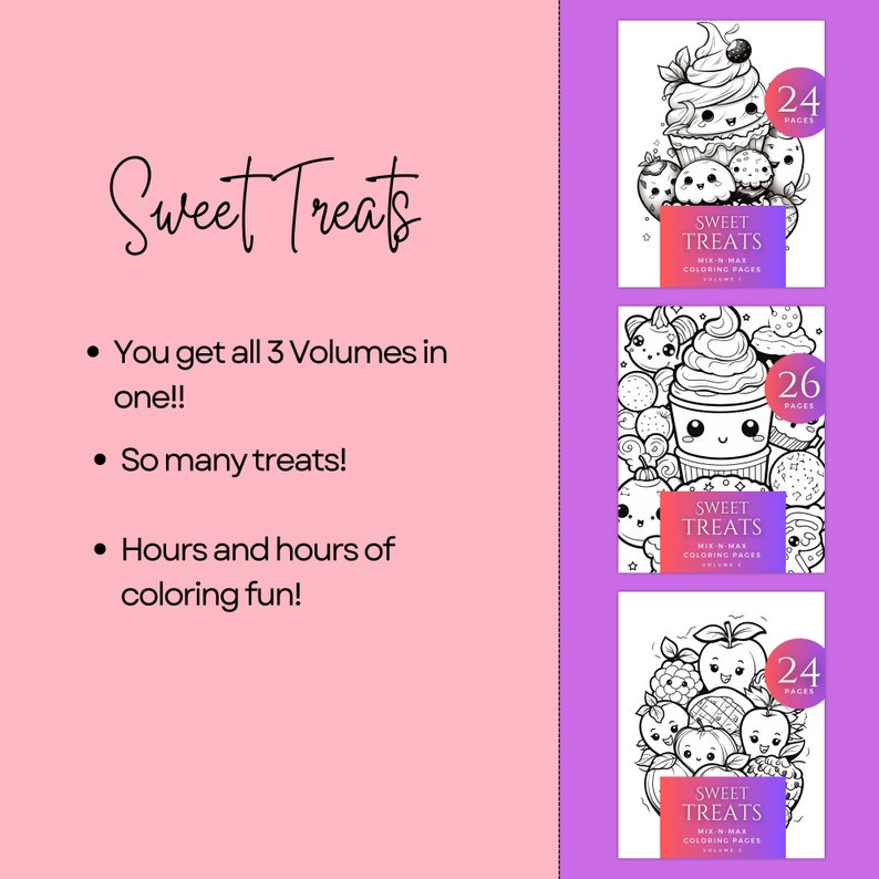 Printable Sweet Treats Coloring Books/little Boy Little Girl Coloring ...