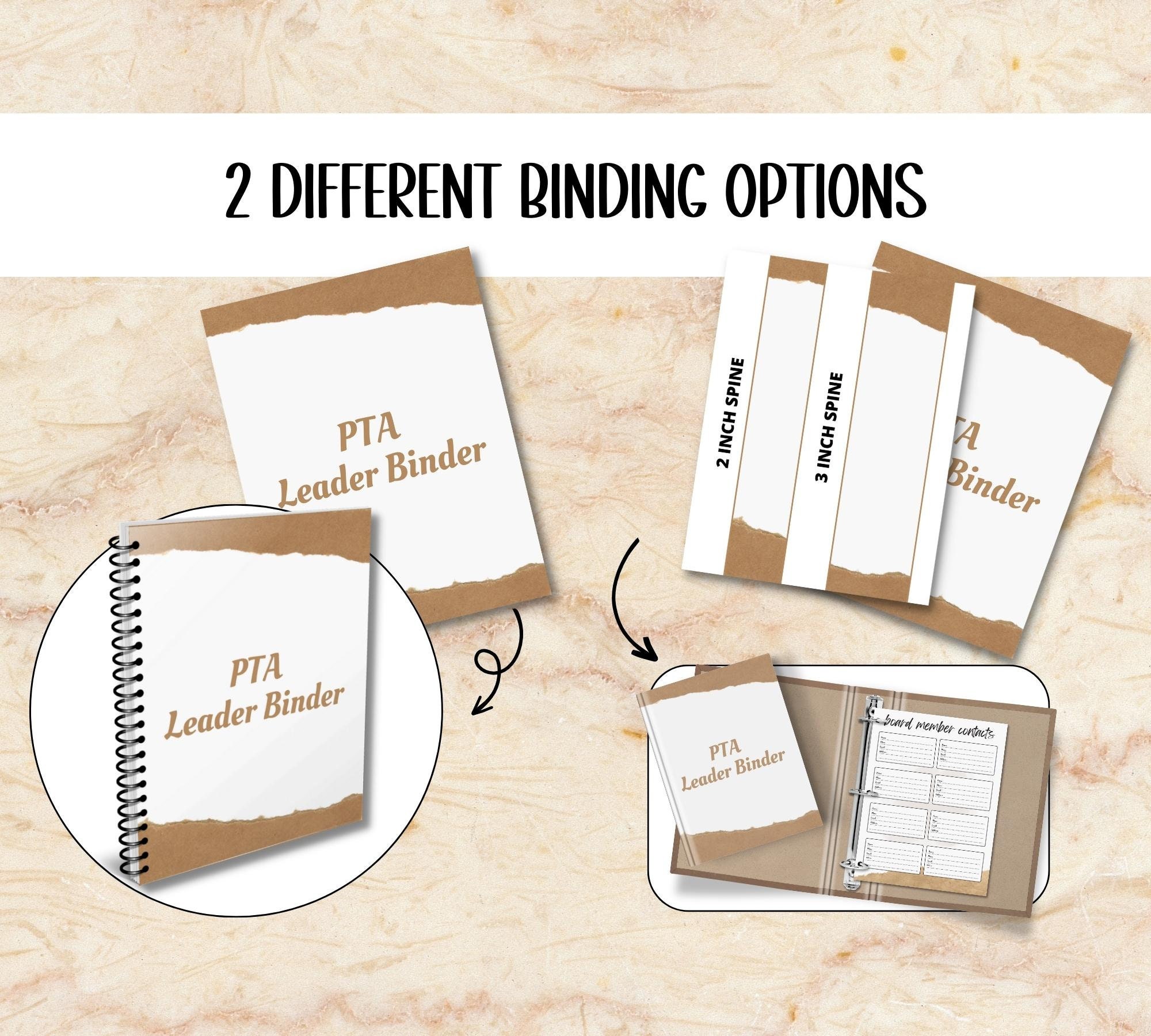 Printable PTA Leader Planner/98-page Neutral Planner/landscape and Two ...