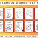 Printable Preschool Worksheets Bundle/printable Preschool Pages/instant ...