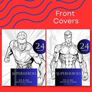 Printable Super Heroes Coloring Book Pages/adult and Kids Coloring ...