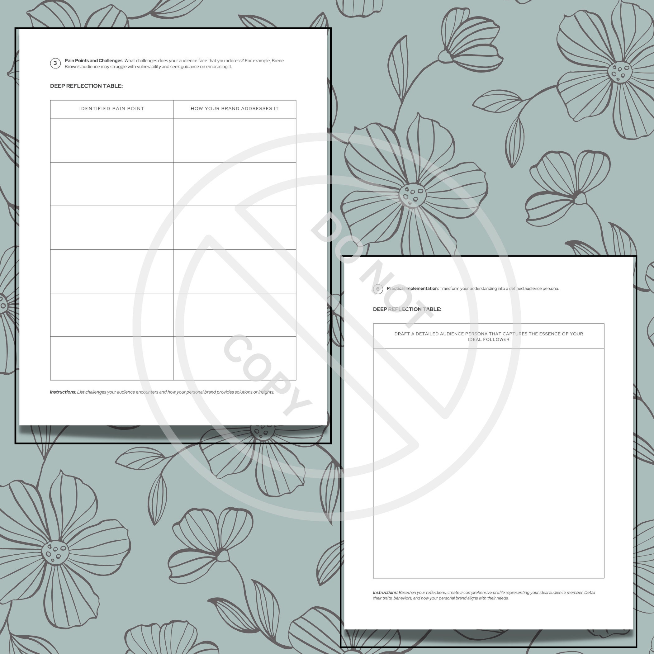 EDITABLE Printable Business Branding Workbook Template/branding ...