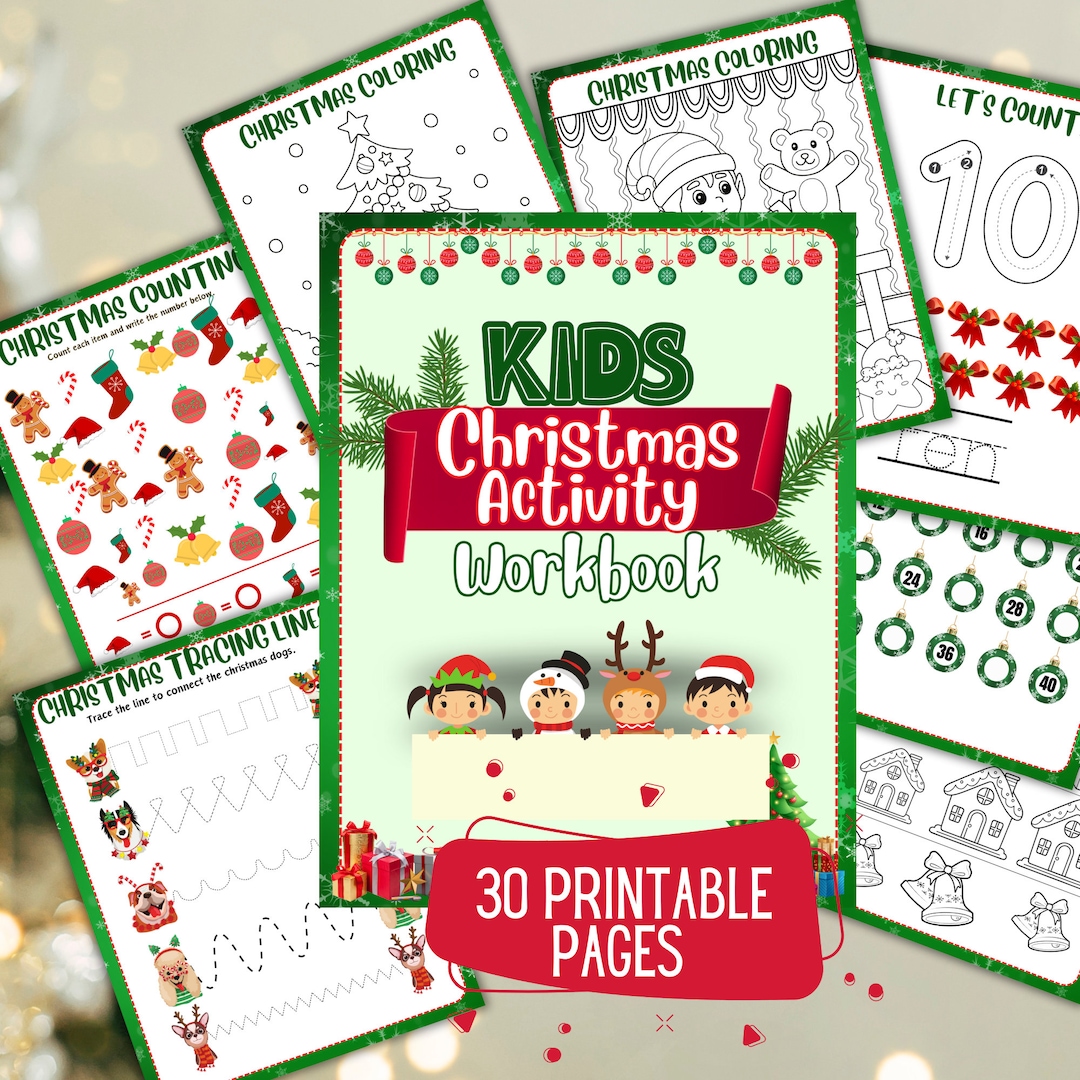 Printable Christmas Workbook of Activities/kid's Activities/christmas ...