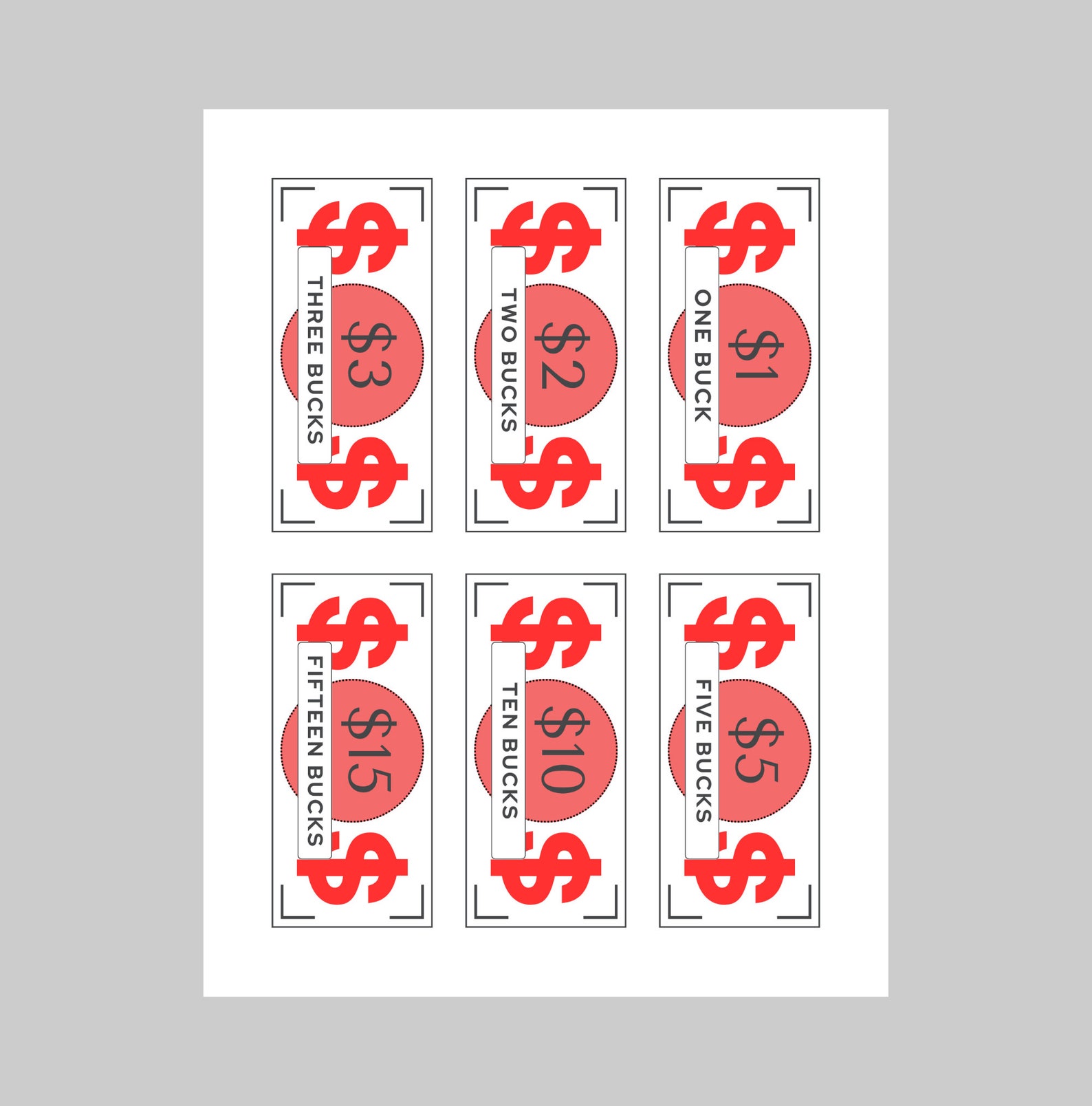 Kids Reward Bucks/editable Printable Child Rewards/8 Colors/printable ...