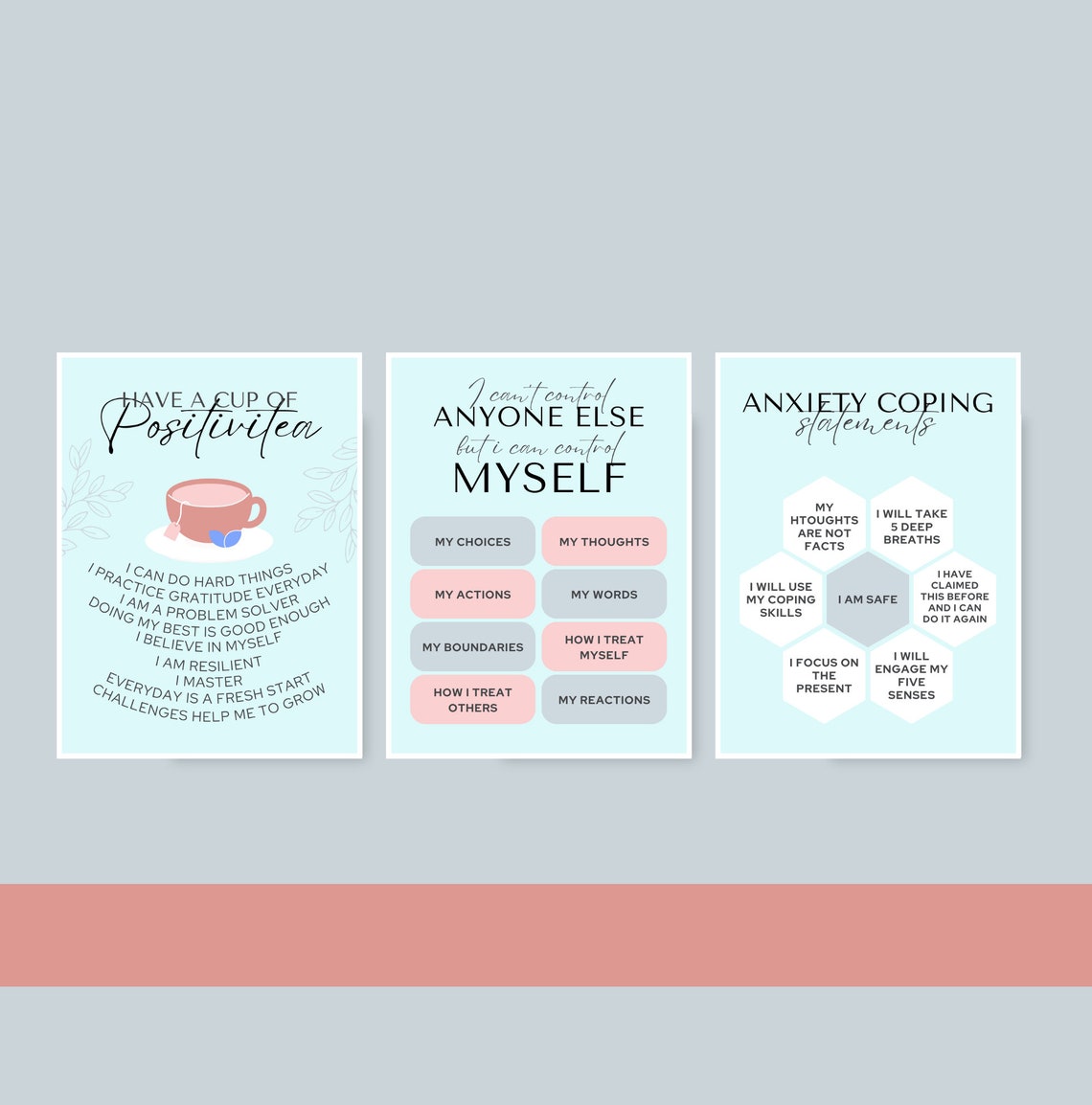 20 Printable Mental Health Posters/calming Posters for Groups ...