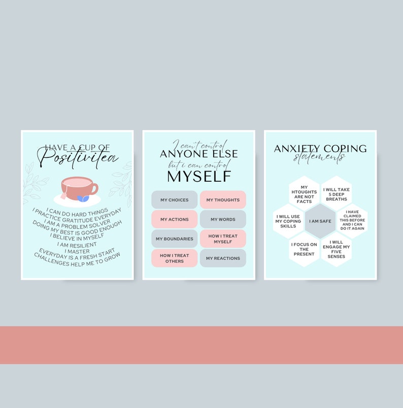 20 Printable Mental Health Posters/calming Posters for Groups ...