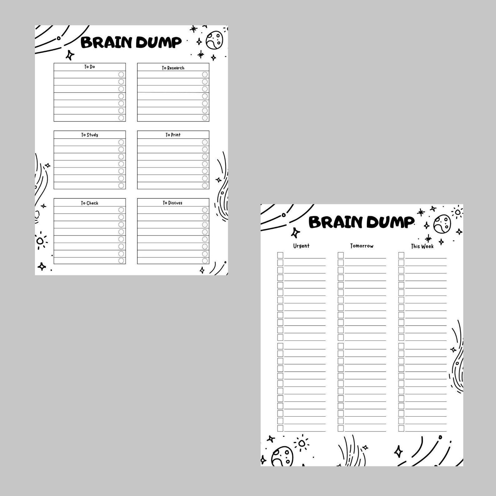 Printable Brain Dump Journal/67-page Journal/mental Health Journal ...