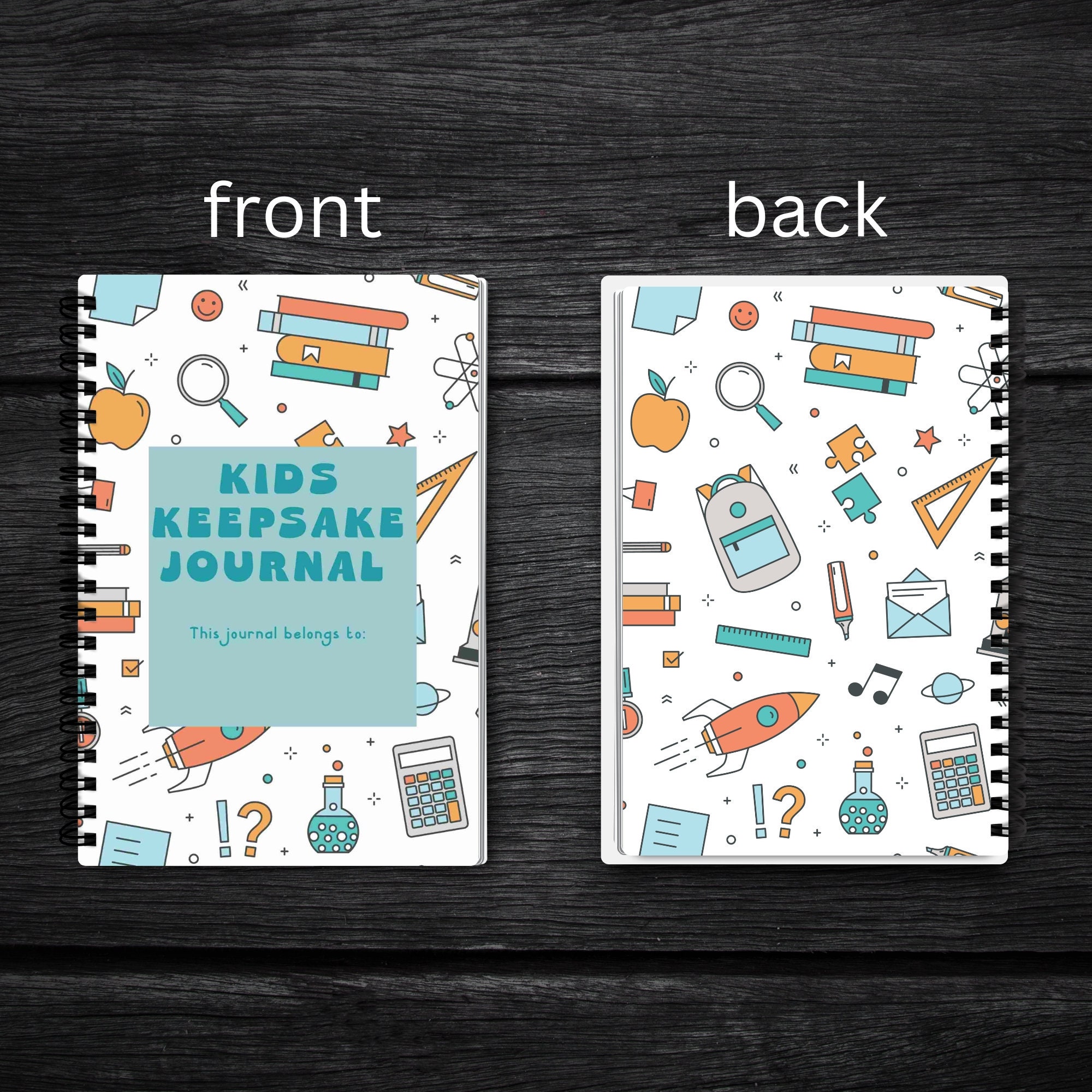 Printable Keepsake Journal/15-page Kids School Memory Journal/school ...