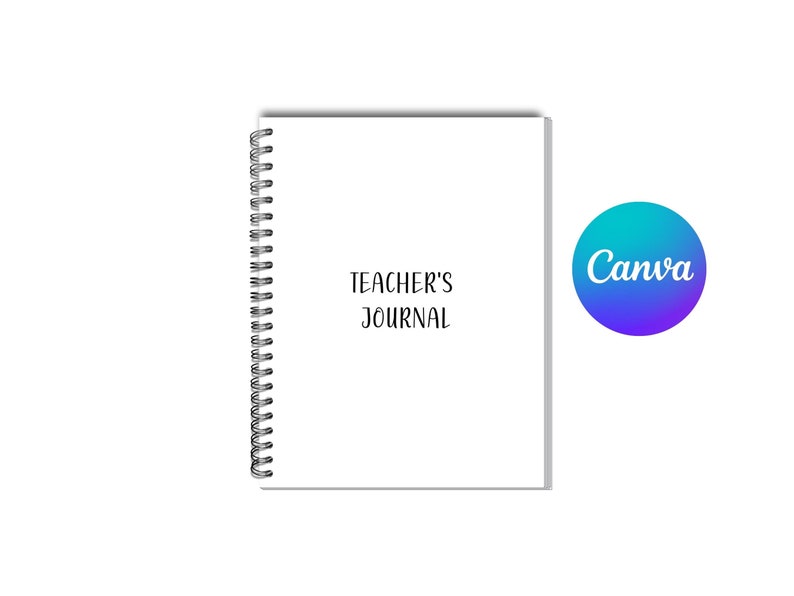 Teacher Journal Bundle Template/canva Journal Template/fully Editable ...