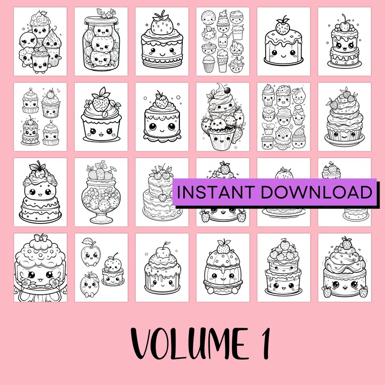 Printable Sweet Treats Coloring Books/little Boy Little Girl Coloring ...