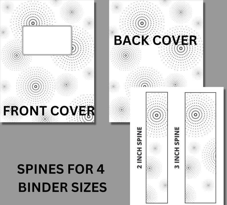 Printable Binder Covers Bundle/printable Pdf/instant Download - Etsy