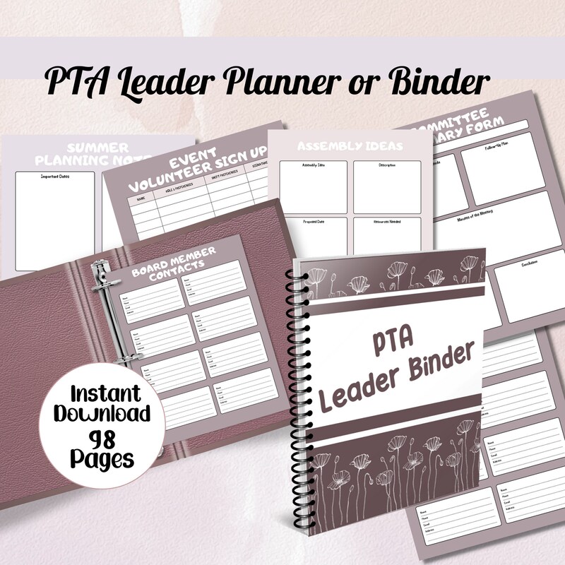 Pta Planner - Etsy