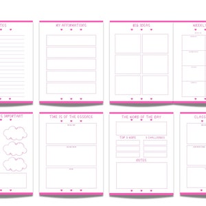 Teacher Journal Bundle Template/canva Planner Template/fully Editable ...